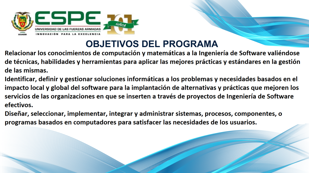 Universidad de las Fuerzas Armadas ESPE - ING SOFTWARE